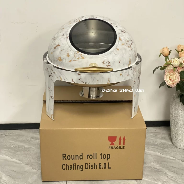 Roll Top Chafing Dish Buffet Set Custom, Stainless Steel Food Warmer ...