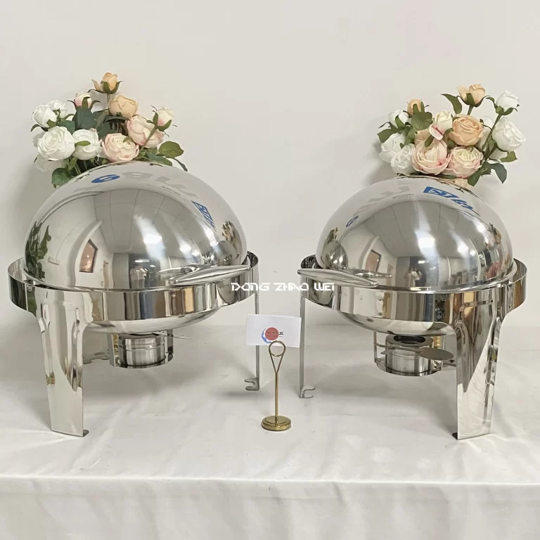 Roll Top Chafing Dish Buffet Set Custom, Stainless Steel Food Warmer ...